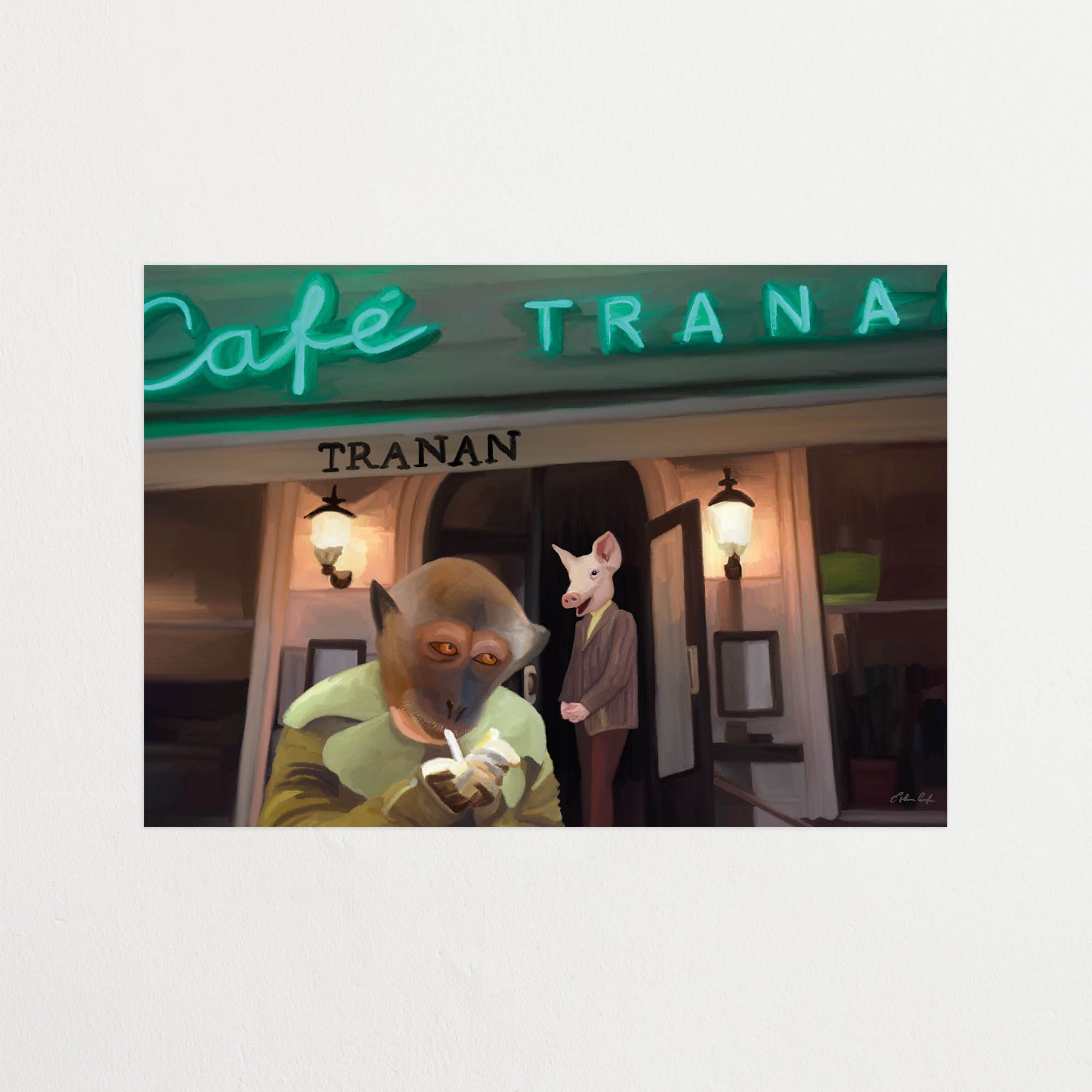 Tranan - Färgstark poster - Estelle Graf