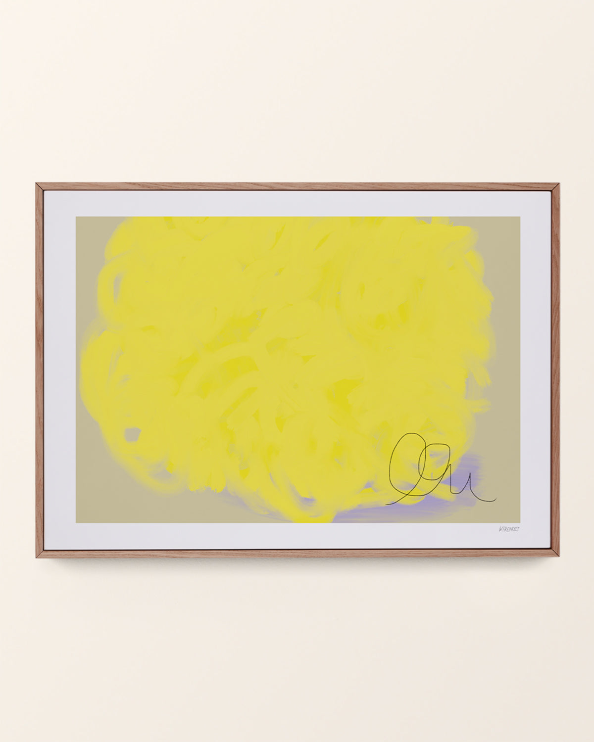 Ljudabsorbent ljus Ekram - Limoncello - Abstracta x Wall of Art